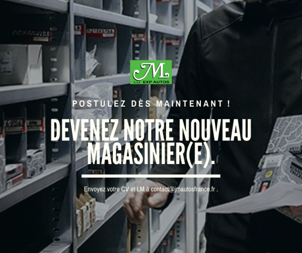 OFFRE D'EMPLOI : MAGASINIER VENDEUR (H/F) POSTULER ICI